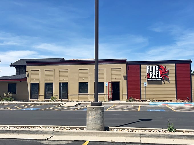 Hook & Reel's straightforward exterior hides a world of spicy, hands-on seafood adventures. Don't wear your favorite white shirt!