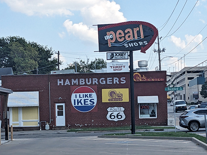 Route 66 memorabilia and that iconic sign &ndash; Ike's has been serving legendary chili while witnessing American history unfold.