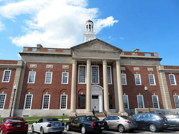 Sunset casts a golden glow on Independence's main street, where your retirement dollars shine just as brightly in this affordable Kansas gem.