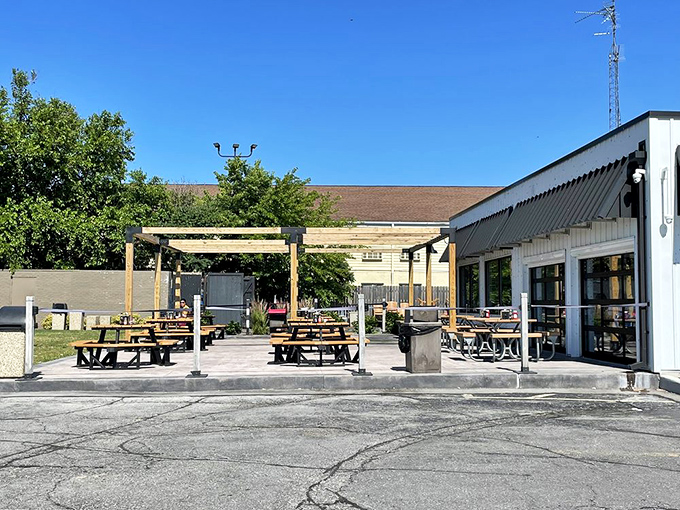 Jolly Roger: Picnic tables and fresh air make the perfect seafood setting. Where Lake Erie's finest catches meet Ohio's heartland hospitality.