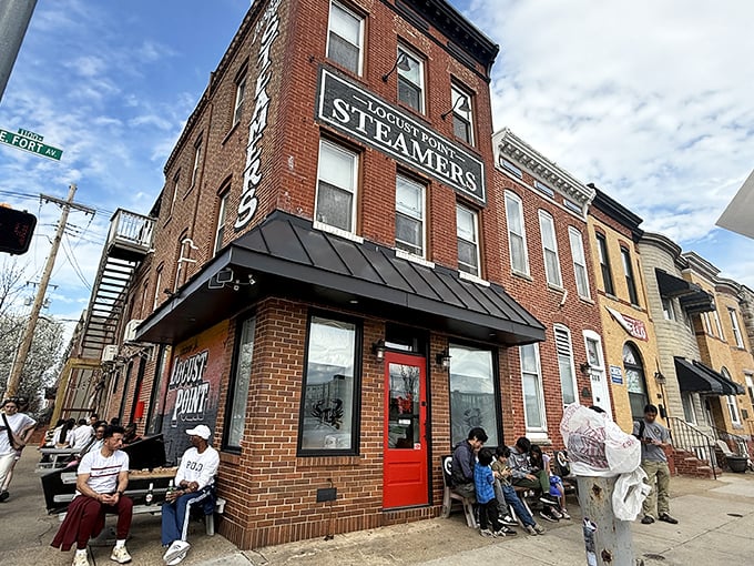 The red door at L.P. Steamers might as well be labeled "Abandon diet, all ye who enter here."