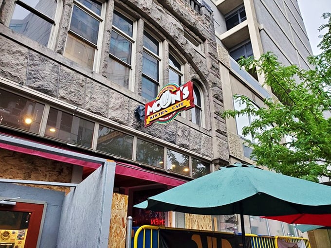 Downtown diners don't get more authentic than this. Those stone walls have absorbed decades of coffee-fueled conversations.