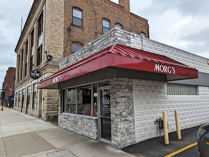 The simple "MORG'S" sign tells you everything you need to know &ndash; this corner spot lets its legendary omelets do the talking.