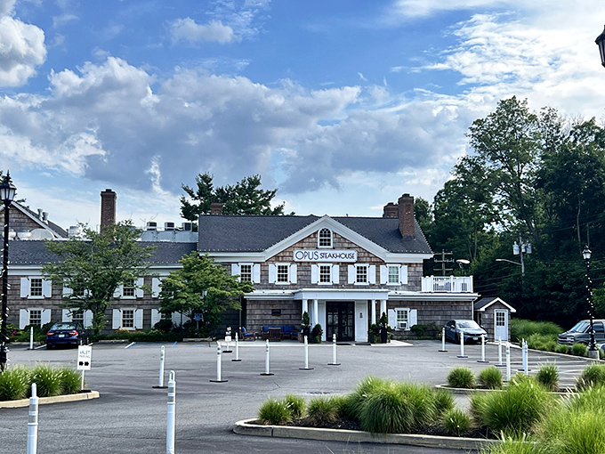 The stately presence of Opus Steakhouse promises a dinner that's both a feast and an occasion worth dressing up for.