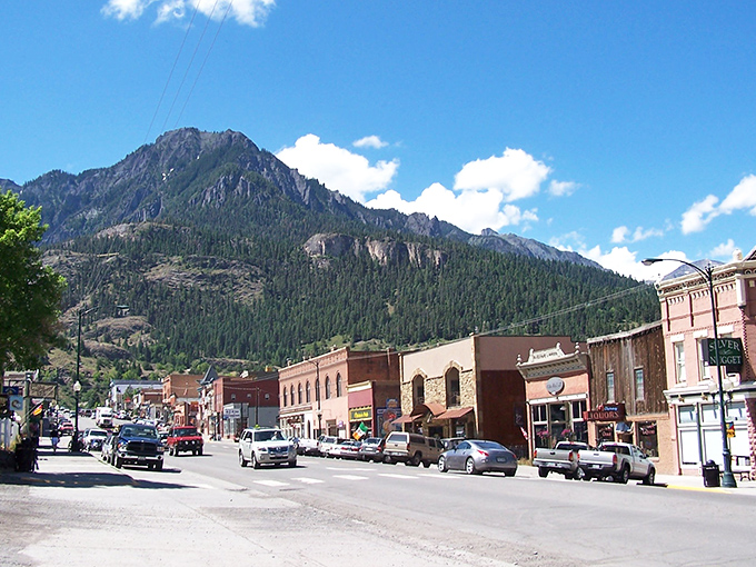 Ouray: Colorful buildings line the main street, competing with the mountains for who can make the best first impression.