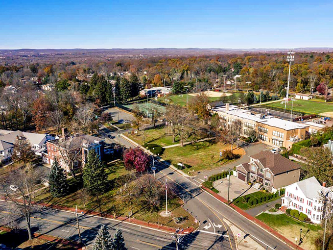 Fall foliage frames Roseland's charming neighborhoods, where your golden years can truly shine without breaking the bank.