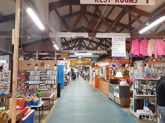 Vibrant vendor displays create a kaleidoscope of shopping possibilities. Your wallet may be lighter, but your heart will be fuller!