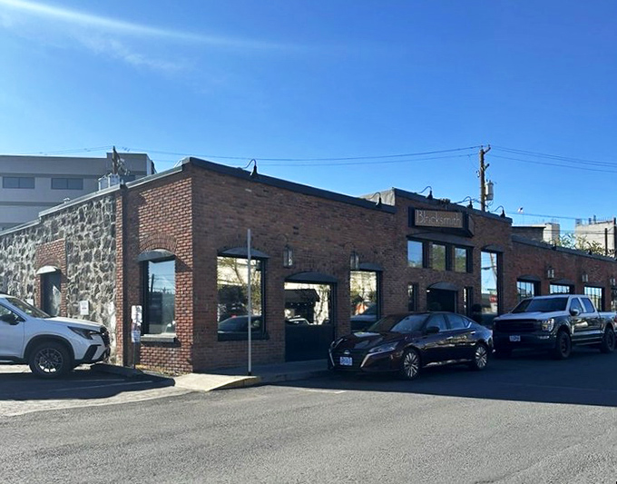 Iron-clad deliciousness! Step through these doors and prepare for a steak experience that's hotter than a blacksmith's anvil. 
