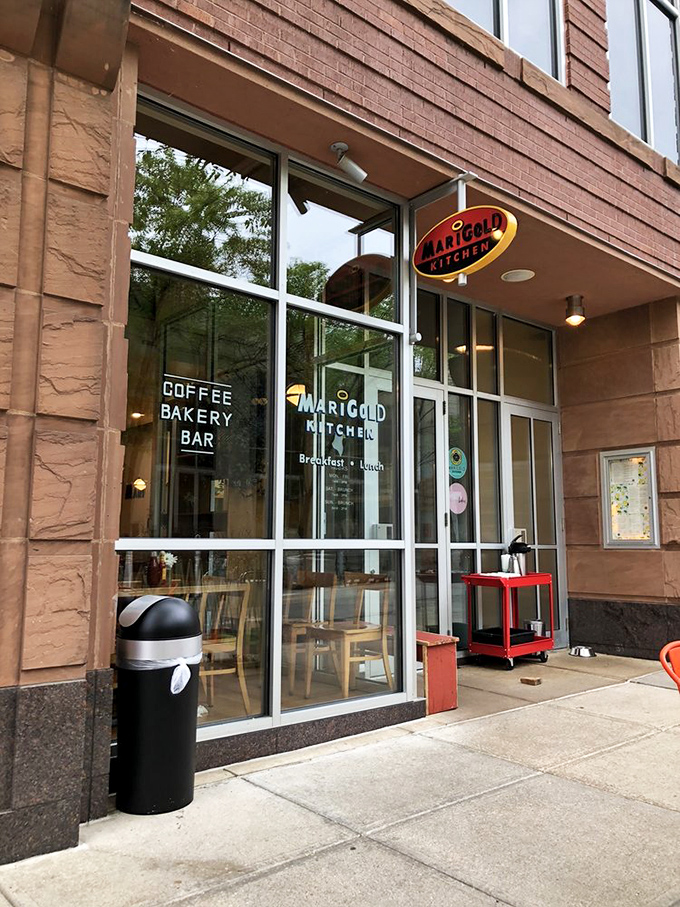 The outdoor seating area isn't just cute&mdash;it's where Madison's breakfast enthusiasts debate the merits of local maple syrup. 