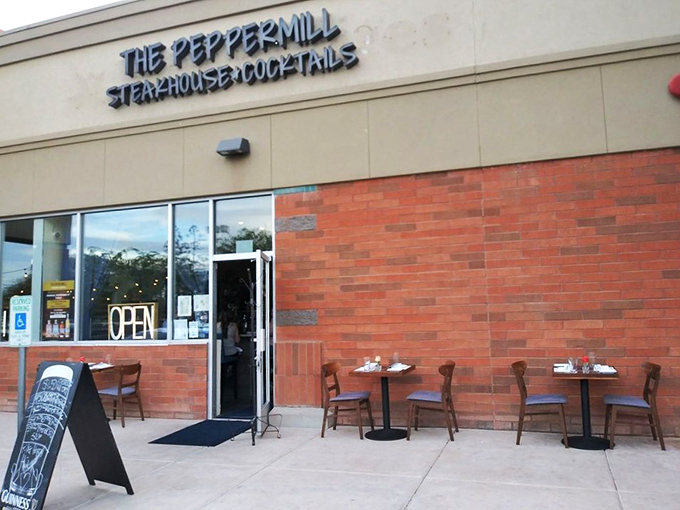 Simple outside, spectacular inside &ndash; The Peppermill proves you should never judge a steakhouse by its cover. Or its strip mall location.
