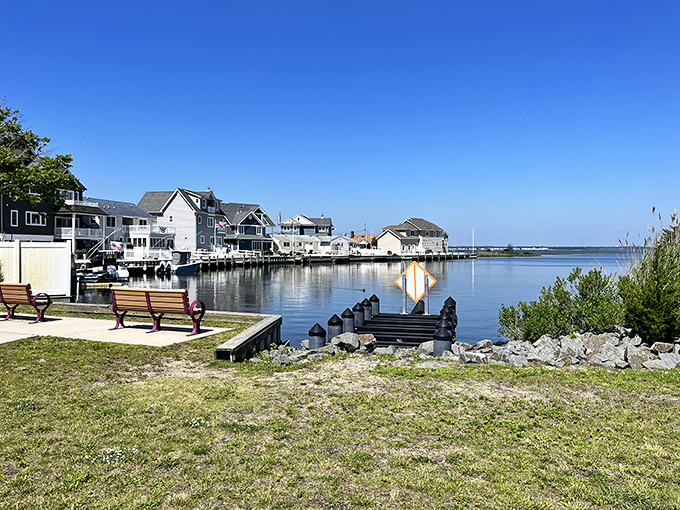 Waterfront living in Toms River means having this view every morning. Coffee tastes better with boats in the background.