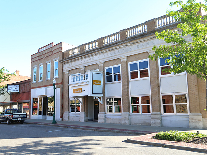 The warm glow of Warsaw's renovated downtown bank building hints at the financial wisdom of retiring in this affordable lakeside community.
