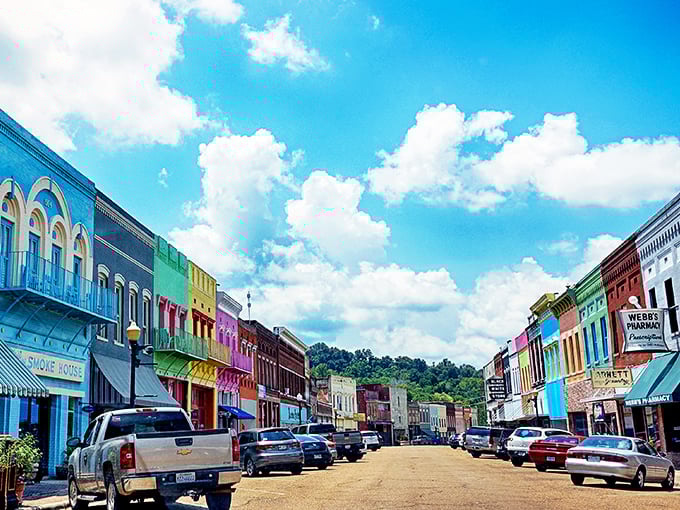 Historic architecture stands proudly in Yazoo City, where your Social Security check stretches like Mississippi summer days.