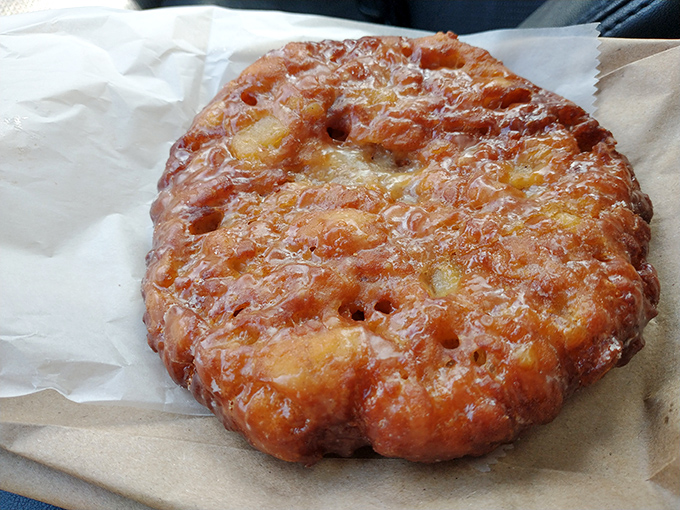 The apple fritter&mdash;a masterpiece of caramelized edges and tender interior. Worth every sticky finger and potential shirt casualty.