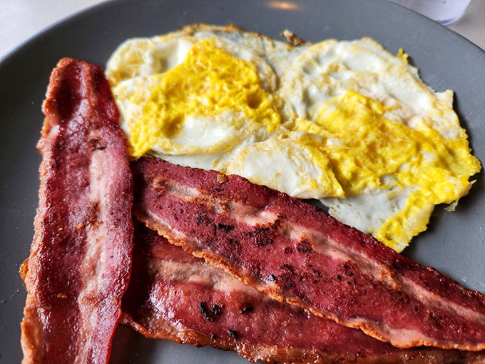 Crispy bacon and sunny eggs&mdash;the breakfast equivalent of a greatest hits album. Some classics never need remixing.