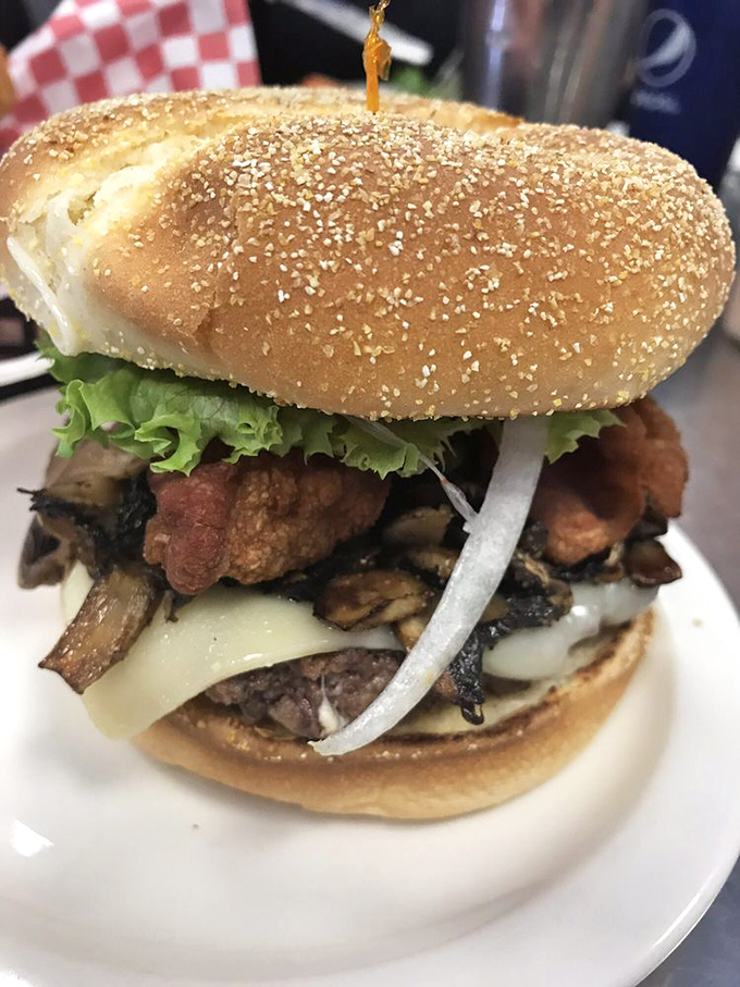 When mushrooms and bacon join forces, magic happens. This isn't just a burger&mdash;it's what other burgers dream of becoming.