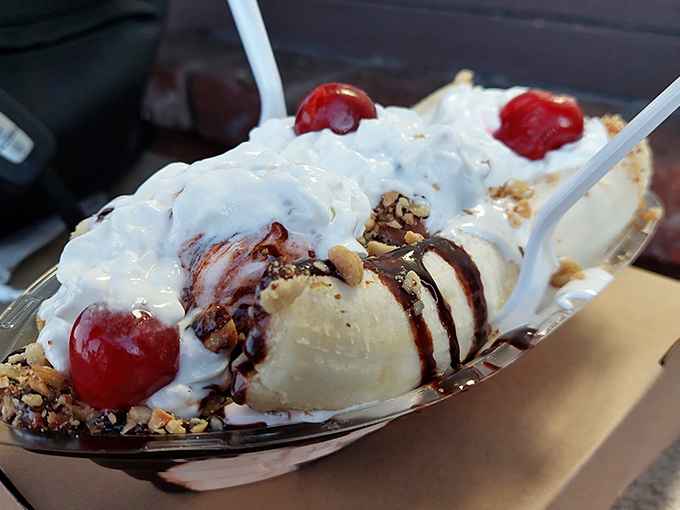 This sundae doesn't just break the rules of moderation&mdash;it throws the rulebook out the window and replaces it with hot fudge and nuts. 