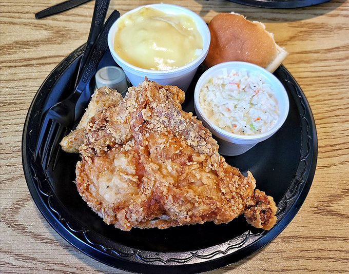 The moment of chicken contemplation. When you pause before diving in, knowing you're about to experience something transcendent.