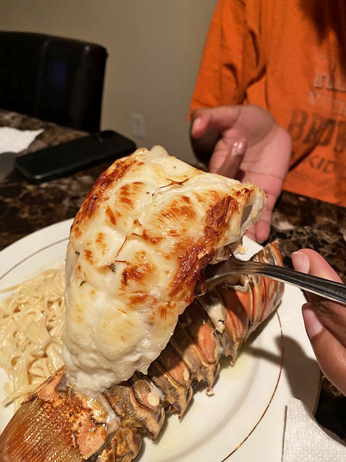 When lobster meets butter and fire, magic happens. This tail isn't just dinner&mdash;it's the reason elastic waistbands were invented.