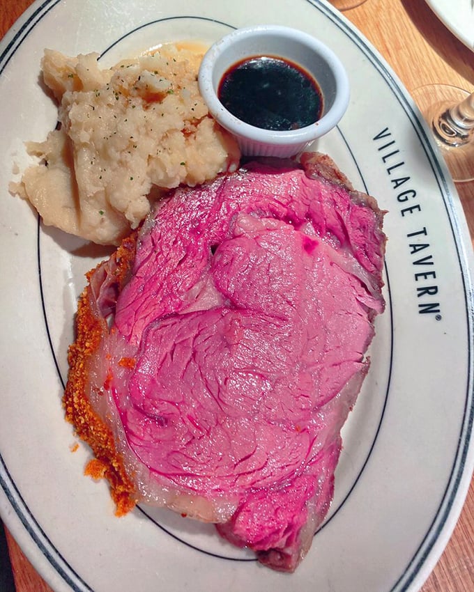 This isn't just meat &ndash; it's a masterpiece with a perfectly rendered edge and rosy center that would make Michelangelo put down his chisel and pick up a fork.