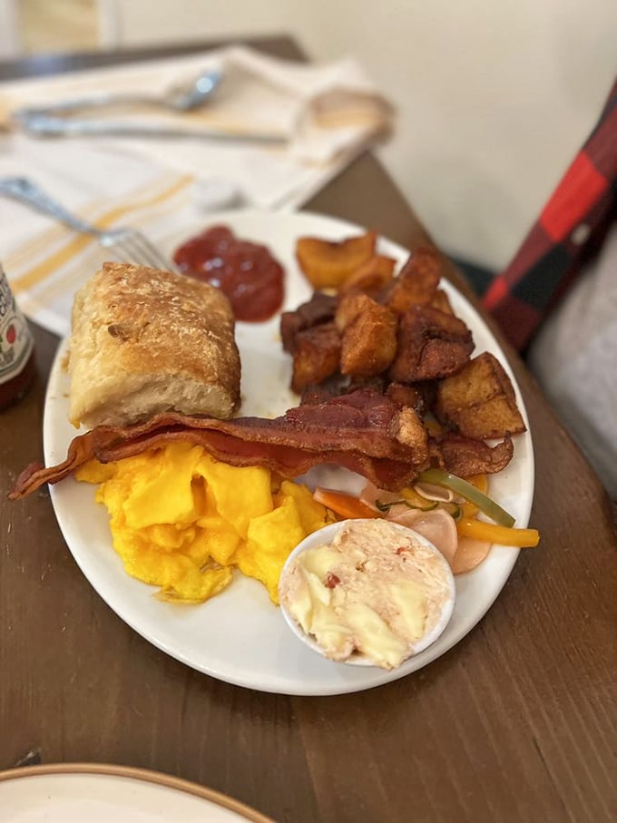 The breakfast platter that answers the eternal question, "Why choose one thing when you can have everything?"