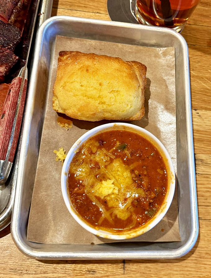 Cornbread and chili&mdash;the Fred Astaire and Ginger Rogers of comfort food. They're each wonderful alone, but together? Pure magic on a metal tray.