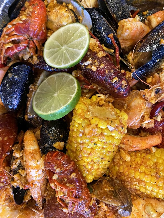 This seafood boil is what happens when the ocean decides to throw a party and invites corn, potatoes, and enough spice to wake your taste buds.