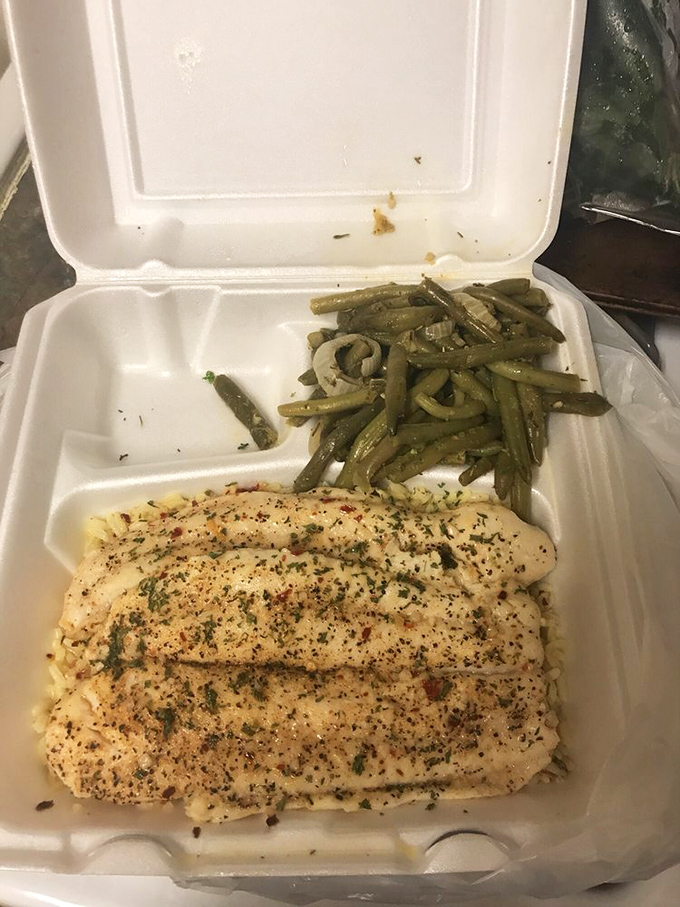 Herb-seasoned fish and vibrant green beans &ndash; proof that soul food can be both indulgent and surprisingly light.