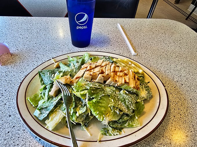 When you tell yourself "I'll just have a salad" but still want to enjoy life &ndash; Candy's Chicken Caesar delivers guilt-free satisfaction with plenty of protein.