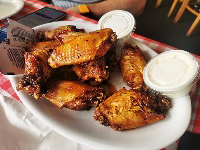 Wings that make you wonder why humans evolved opposable thumbs except for the obvious reason: to pick up chicken this good.