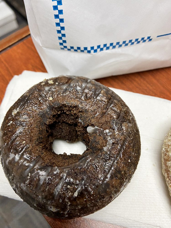 The chocolate cake donut isn't just dark&mdash;it's mysterious, brooding, and still somehow more approachable than most people I know. 