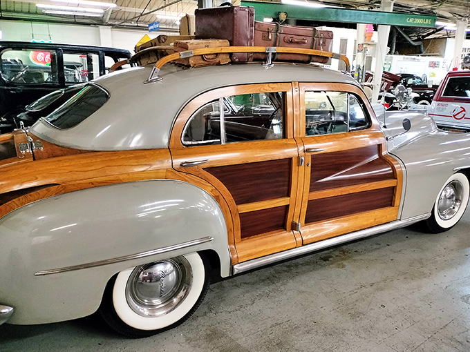 The wooden-paneled Chrysler Town & Country – when station wagons were works of art and family road trips were an elegant affair.
