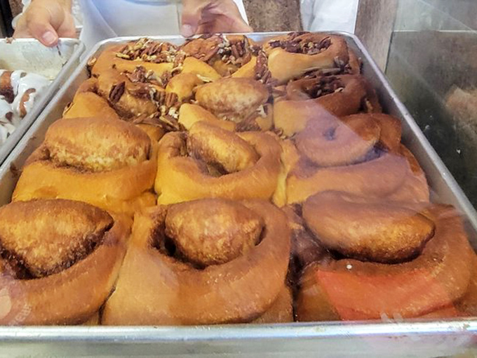 These cinnamon rolls are so gloriously oversized they need their own zip code. Worth every magnificent calorie.