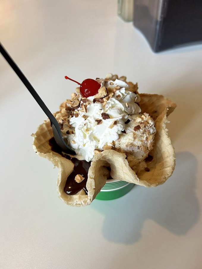 When architects design desserts, they create structural masterpieces like this&mdash;layers of textures building toward that crowning cherry.