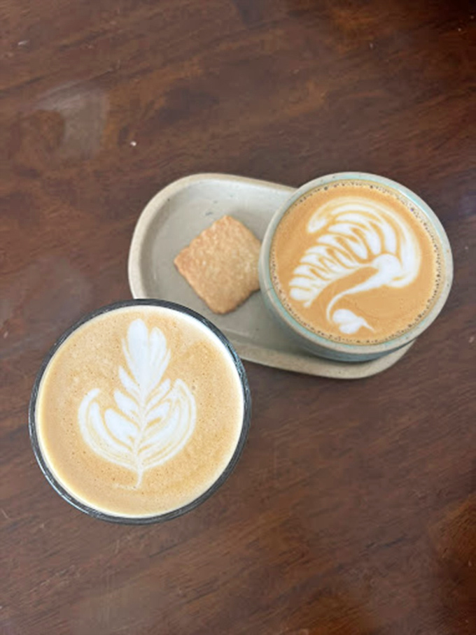 Coffee with latte art that's trying to tell you something profound about life, if only you weren't so desperately caffeine-deprived to interpret it.