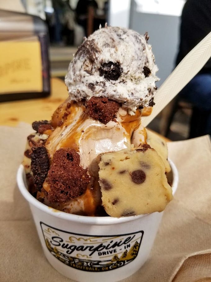 Cookie dough and ice cream: proof that sometimes the best ideas happen before the baking is finished.