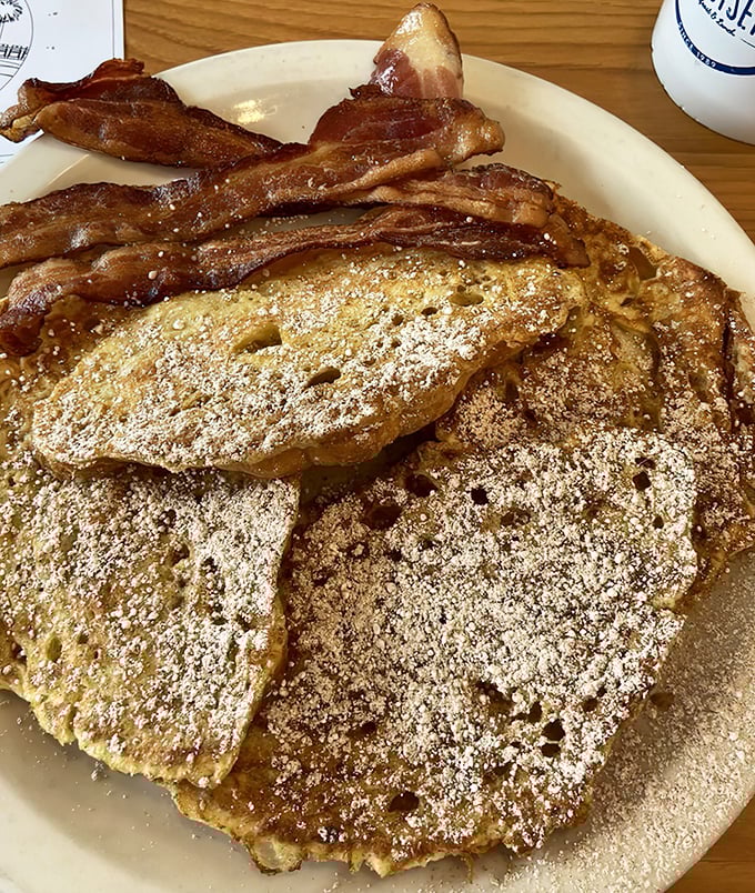 The French toast and bacon combo&mdash;breakfast's version of Fred Astaire and Ginger Rogers, dancing together in perfect harmony on your plate.