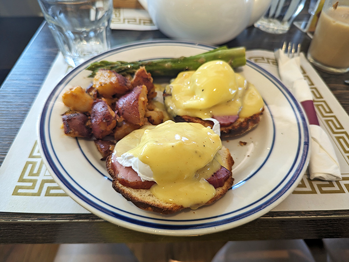 Eggs Benedict that would make a brunch purist weep with joy&mdash;perfectly poached eggs, hollandaise with just the right lemony kick.