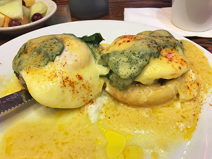 Eggs Benedict elevated to an art form, with hollandaise so perfect it makes you wonder why you'd ever eat anything else for breakfast.