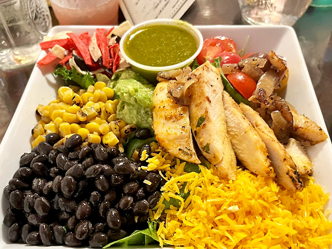 When salads look this good, even committed carnivores reconsider their life choices. Protein, color, and crunch in perfect harmony.