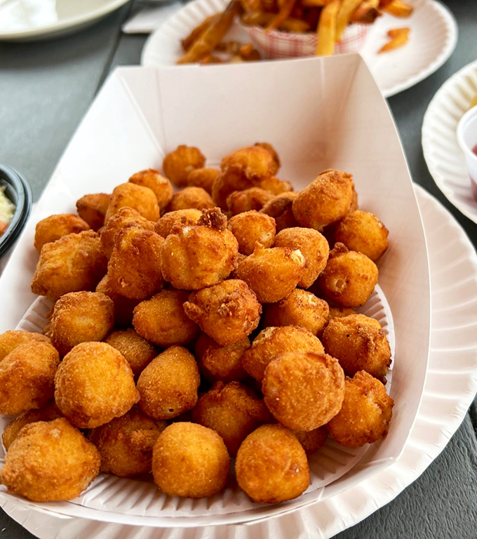 These golden-fried scallops are what seafood dreams are made of&mdash;sweet, tender treasures in a crispy cornmeal embrace.