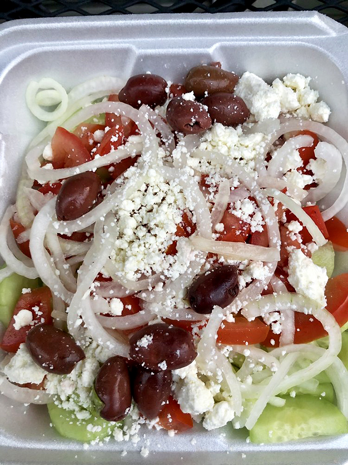 A proper Greek salad doesn't hide behind fancy tricks&mdash;just honest vegetables, briny olives, and enough feta to make a dairy farmer blush.