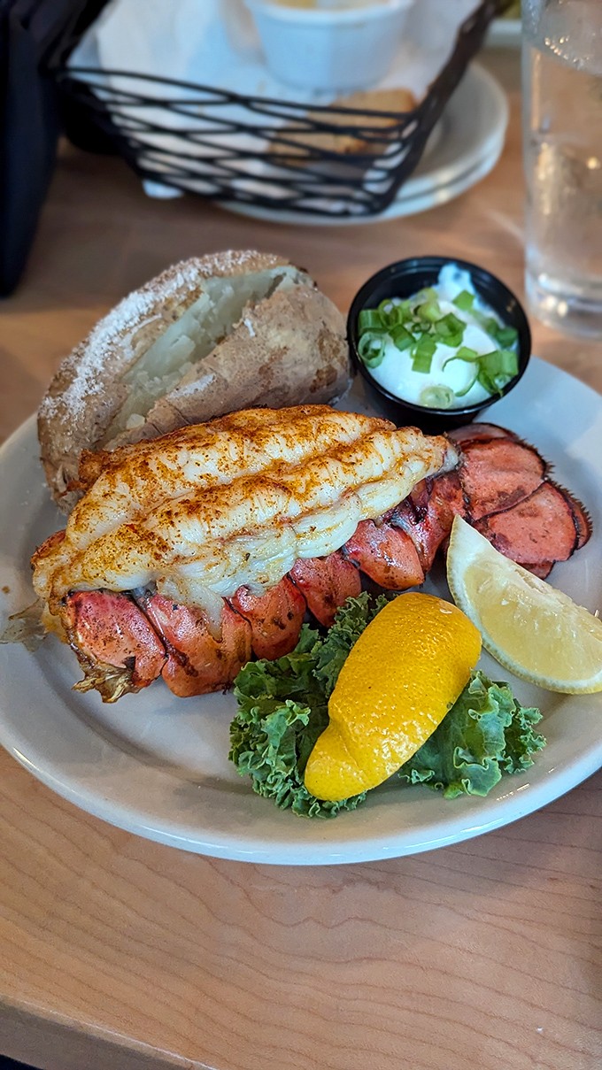 Ocean meets heartland in this butter-kissed lobster tail, served with the kind of unpretentious elegance that defines true Midwestern hospitality.