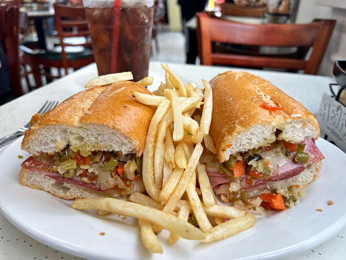 The po'boy—New Orleans' gift to sandwich architecture. This masterpiece of crusty bread and savory filling makes subway foot-longs look like amateur hour.