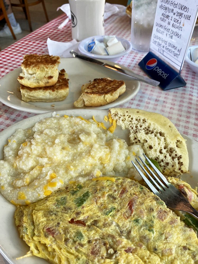 Cheese grits and omelets: the Southern power couple that makes peanut butter and jelly look like casual acquaintances.