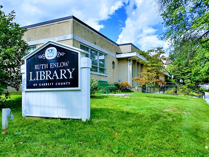 The Ruth Enlow Library stands as Oakland's temple of knowledge, where books still trump Google and librarians are the original search engines.