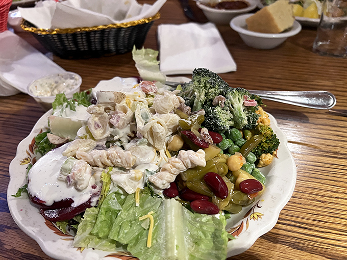 The salad bar isn't just an afterthought&mdash;it's a colorful prelude to the main event, like an opening act that could headline elsewhere.