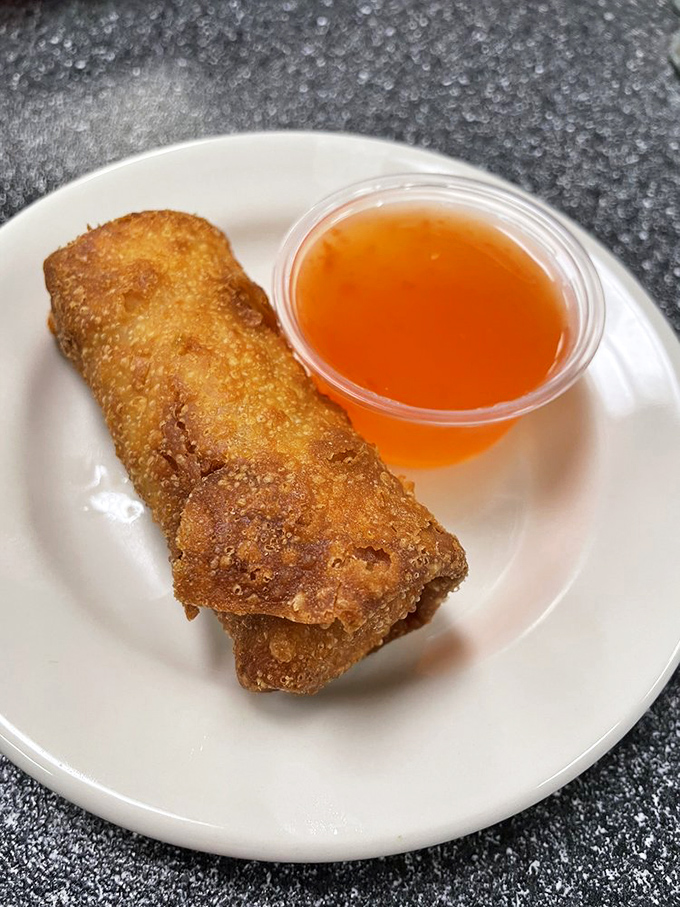 The egg roll reimagined! Crispy, golden perfection paired with sweet duck sauce creates a cross-cultural handshake your taste buds will never forget.