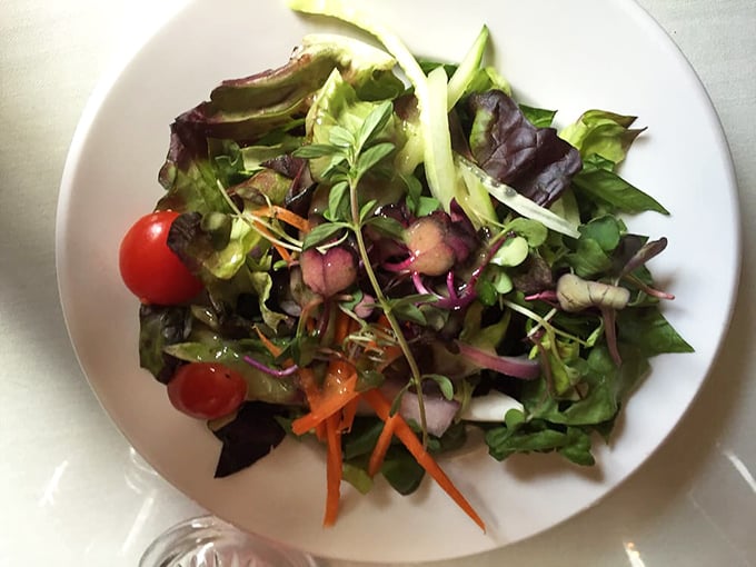 A garden-fresh salad that actually tastes like something! Each bite captures the essence of what's growing just outside the window.