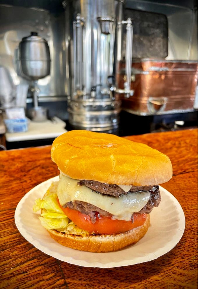 Melted cheese cascading down perfectly grilled patties&mdash;this is the burger your childhood memories have been comparing all others to.